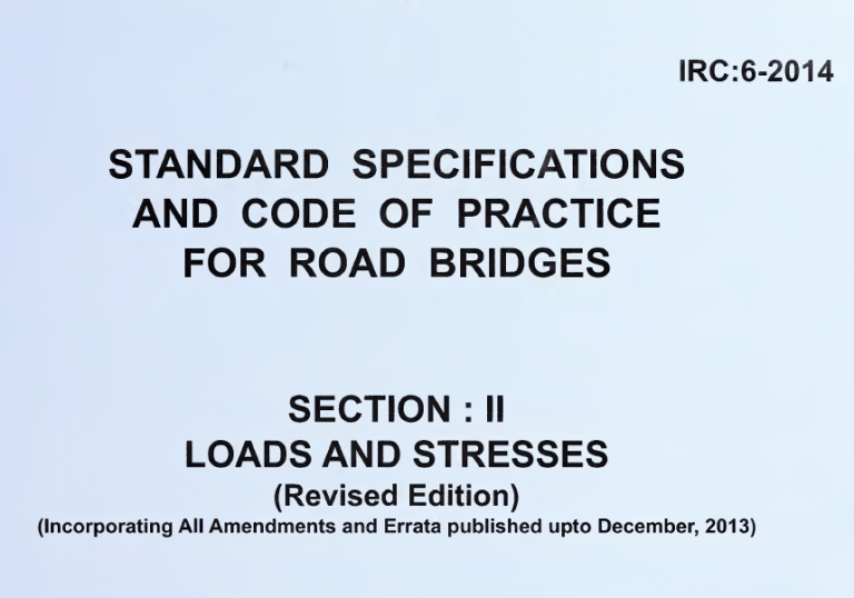 IRC 6-2014 [PDF Download] - Civil Engineering Ascent